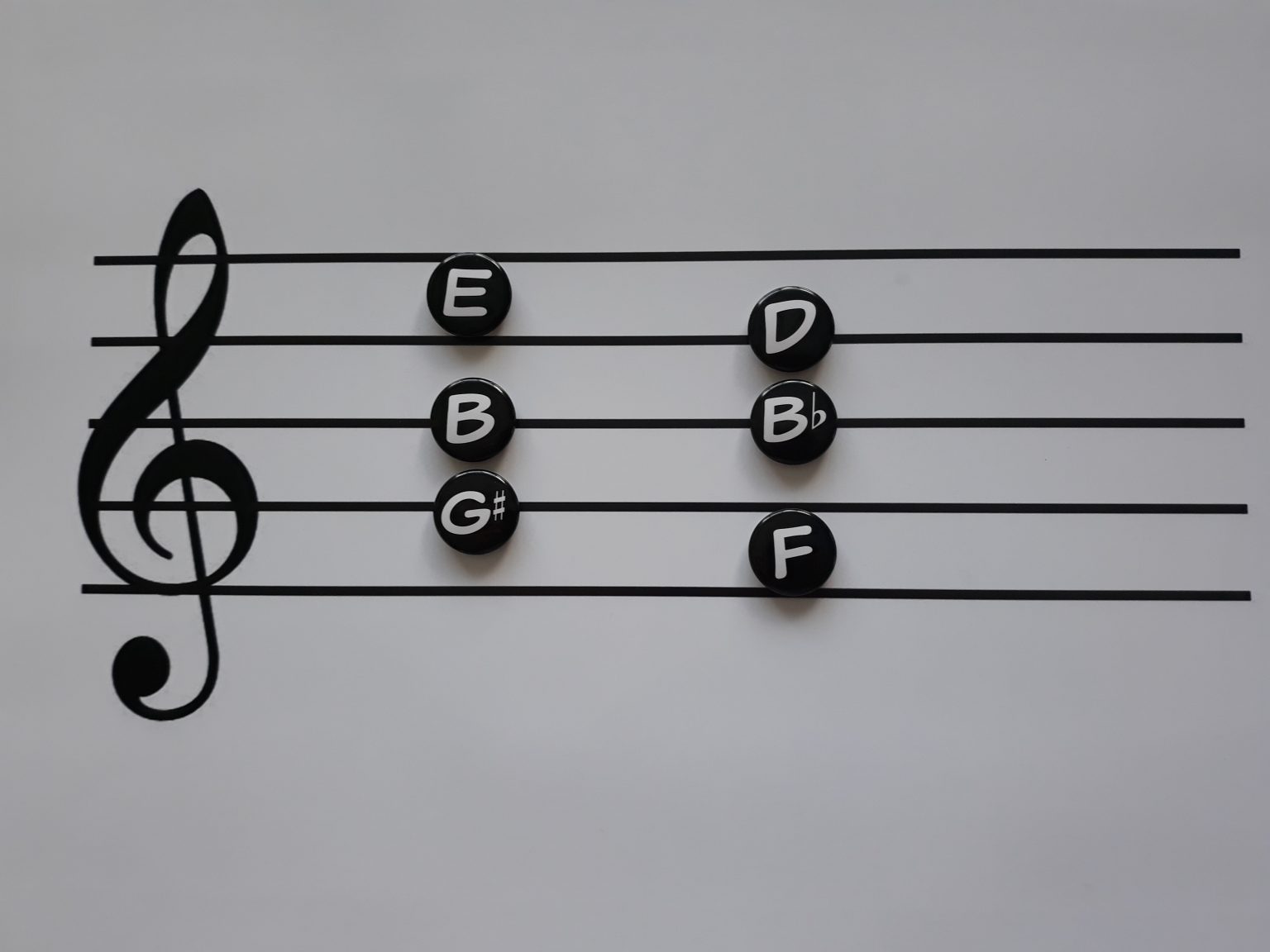 21 Music Note Letter Names Magnets - Musical Circles