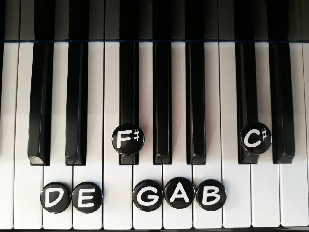 21 Music Note Letter Names Magnets - Musical Circles