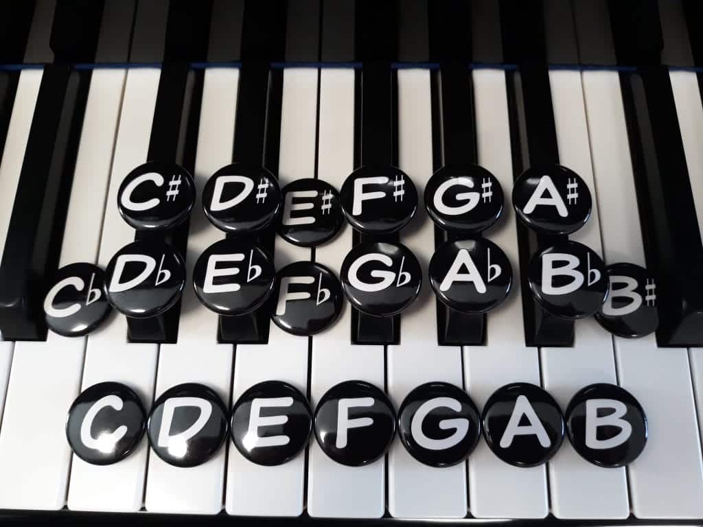 21 Music Note Letter Names Magnets - Musical Circles